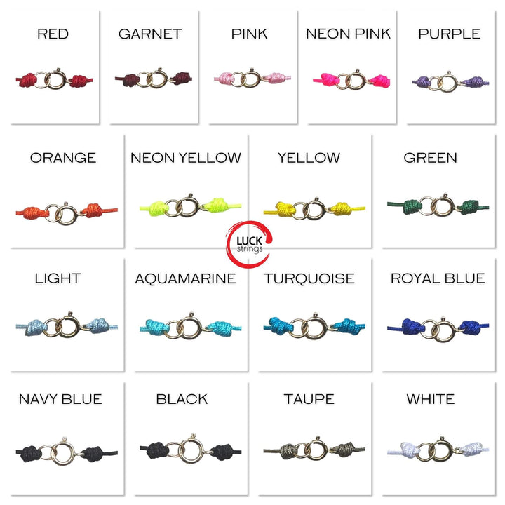 14K Solid Gold Clasp Bracelet - Choose from 17 Vibrant Colors – Luck ...