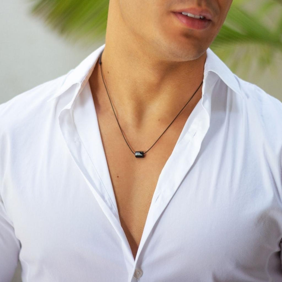 Black Tourmaline Choker Necklace | Luck Strings